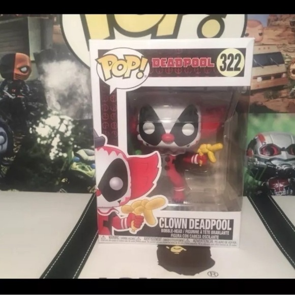 Funko | Other | Funko Pop Marvel Clown Deadpool 322 Vinyl Figure ...